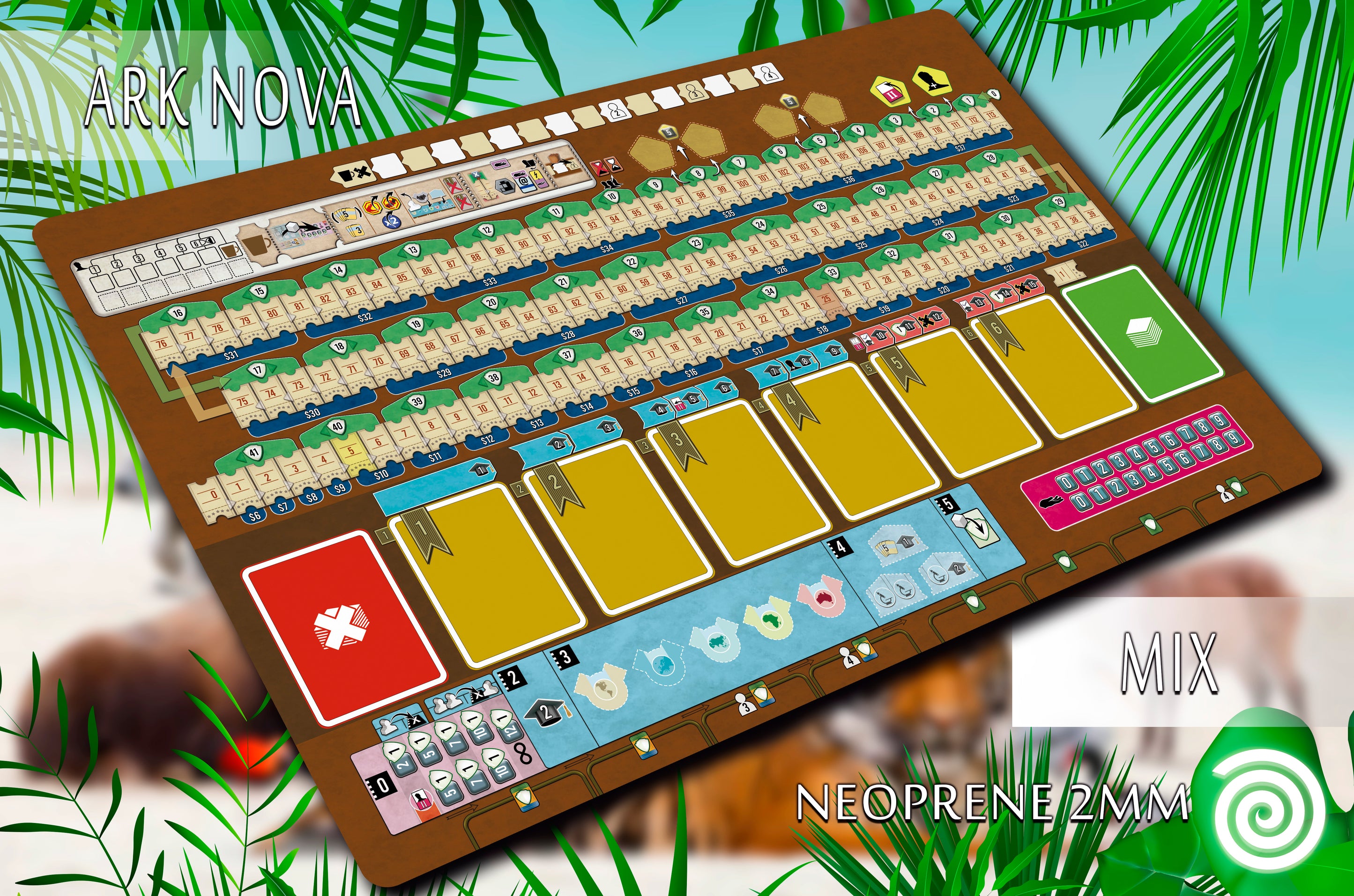 Ark Nova Nova Marina Worlds - Gamemat | Rollinmats