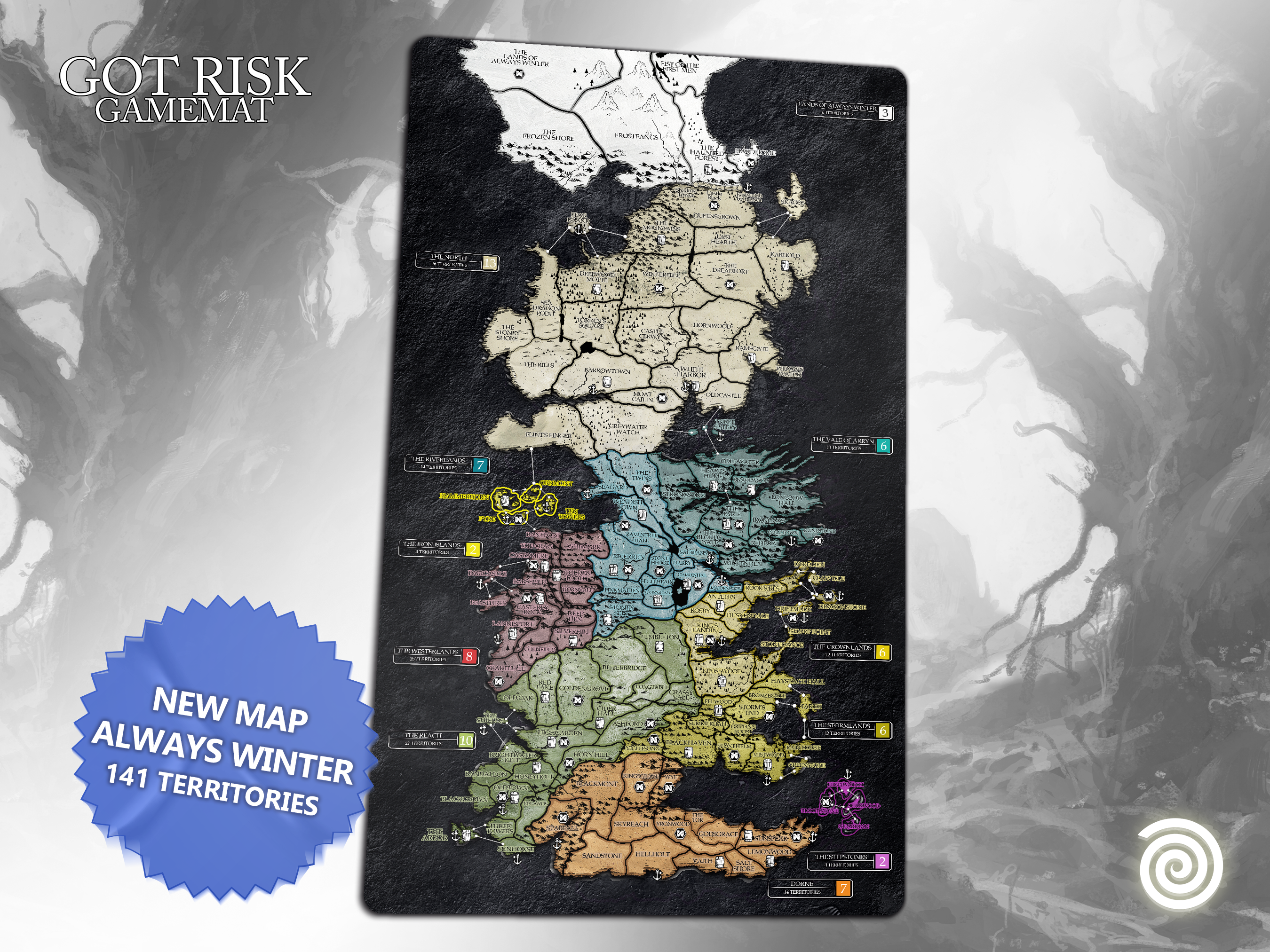 RISK: Game Of Thrones compatible Gamemats – Rollinmats
