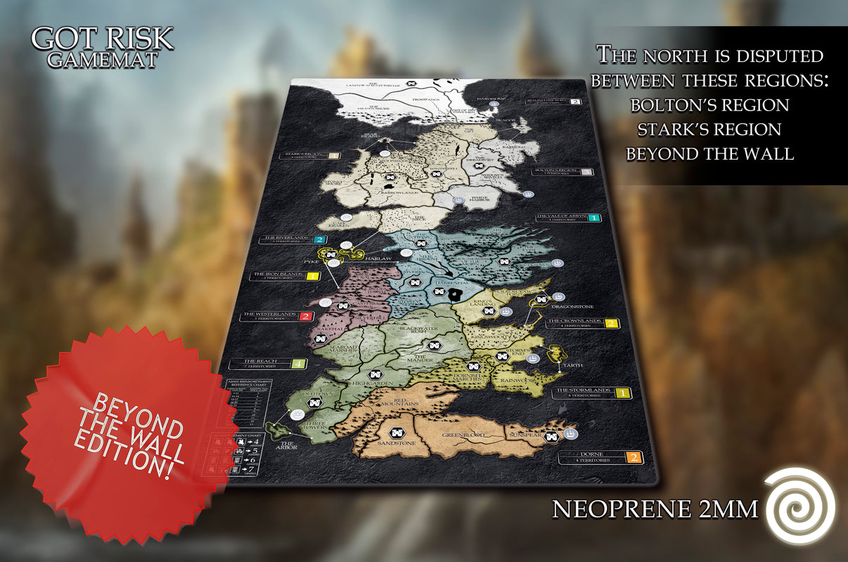 RISK: Game Of Thrones compatible Gamemats – Rollinmats