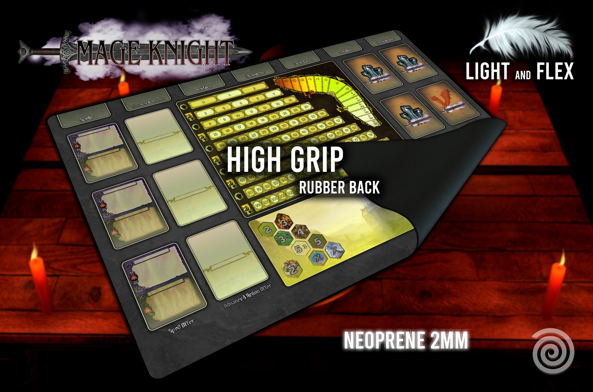 Mage Knight compatible Playmat - (Set Up) – Rollinmats