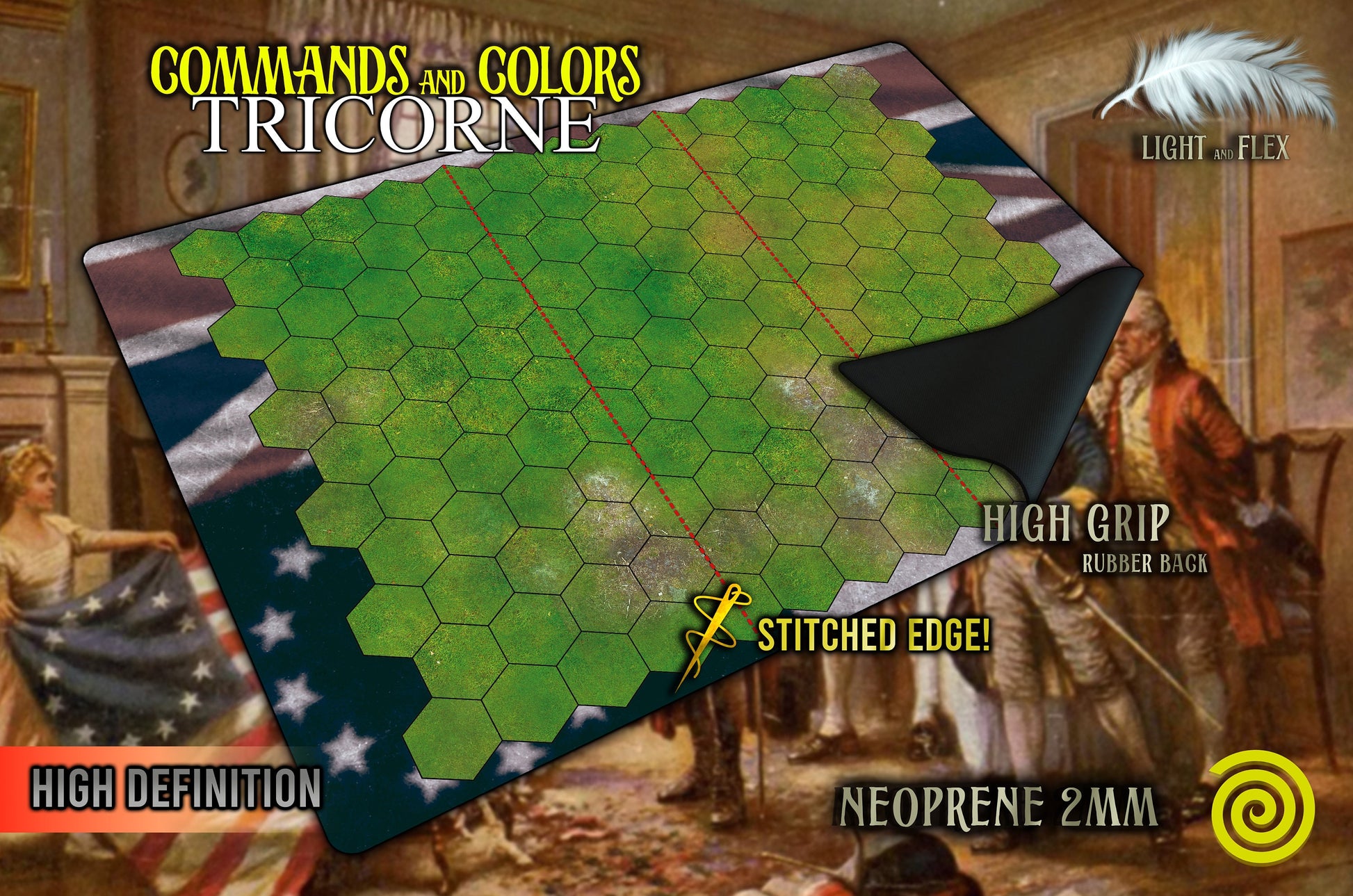 Commands & Colors: The American Revolution compatible Gamemat - (T ...