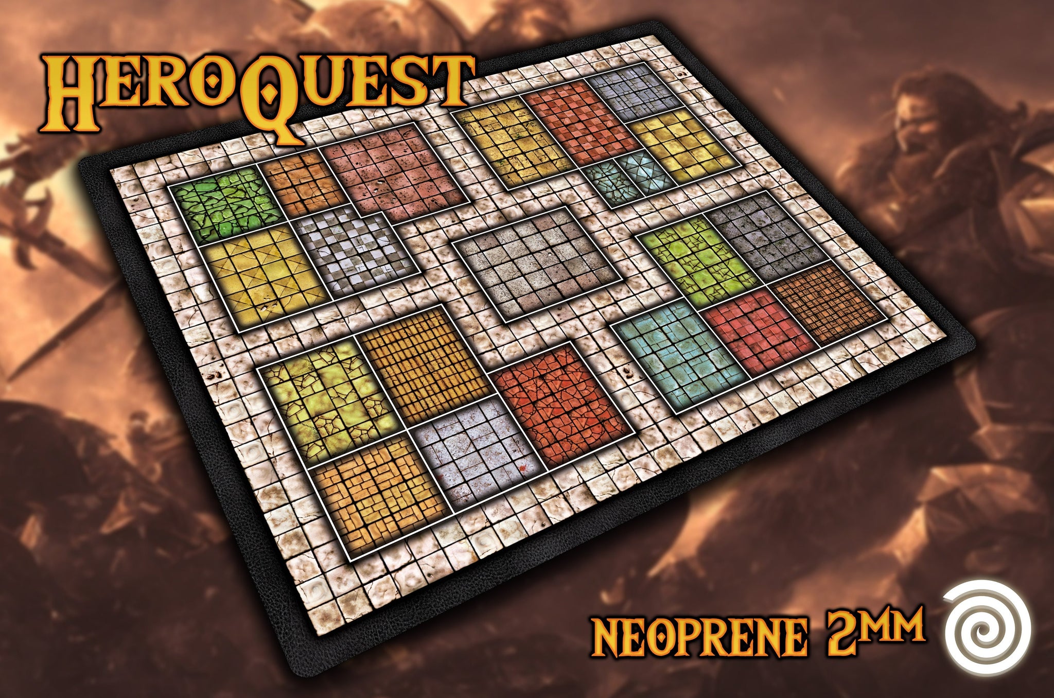 HeroQuest Remake compatible Gamemat - (2 Isles) – Rollinmats