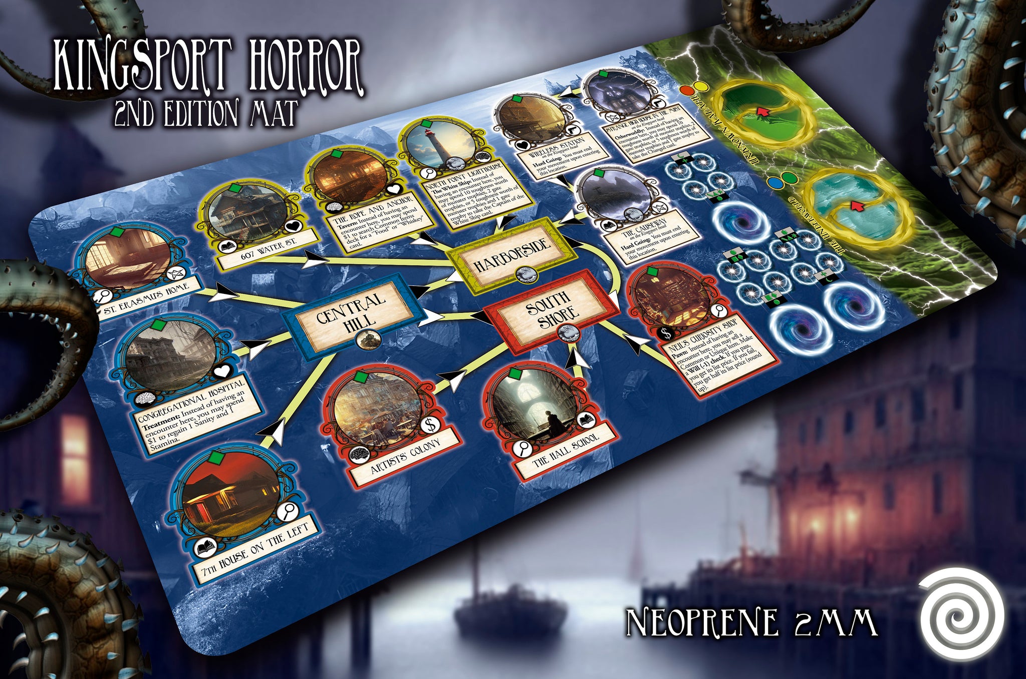 Arkham Horror 2 Edition compatible Playmats – Rollinmats