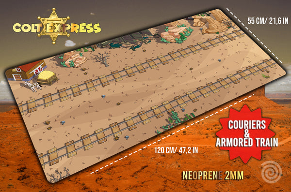 Colt Express compatible Playmat – Rollinmats